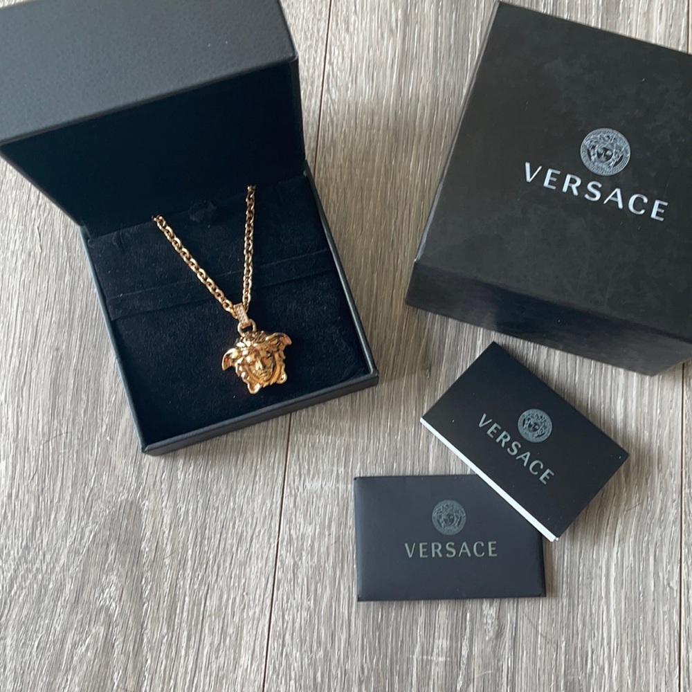 Authentic Versace Medusa Head Necklace - Gem